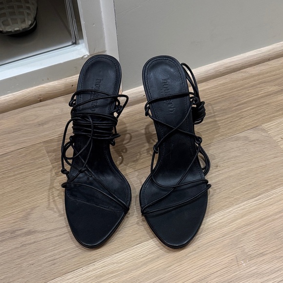 House of CB | Shoes | House Of Cb Black Strappy Heels | Poshmark